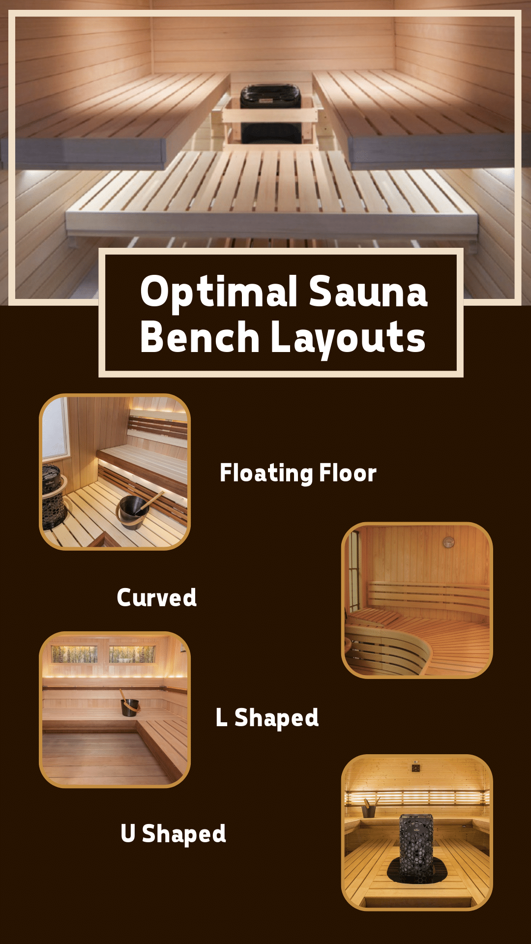 Sauna Benches For Sale | Custom Sauna Benches